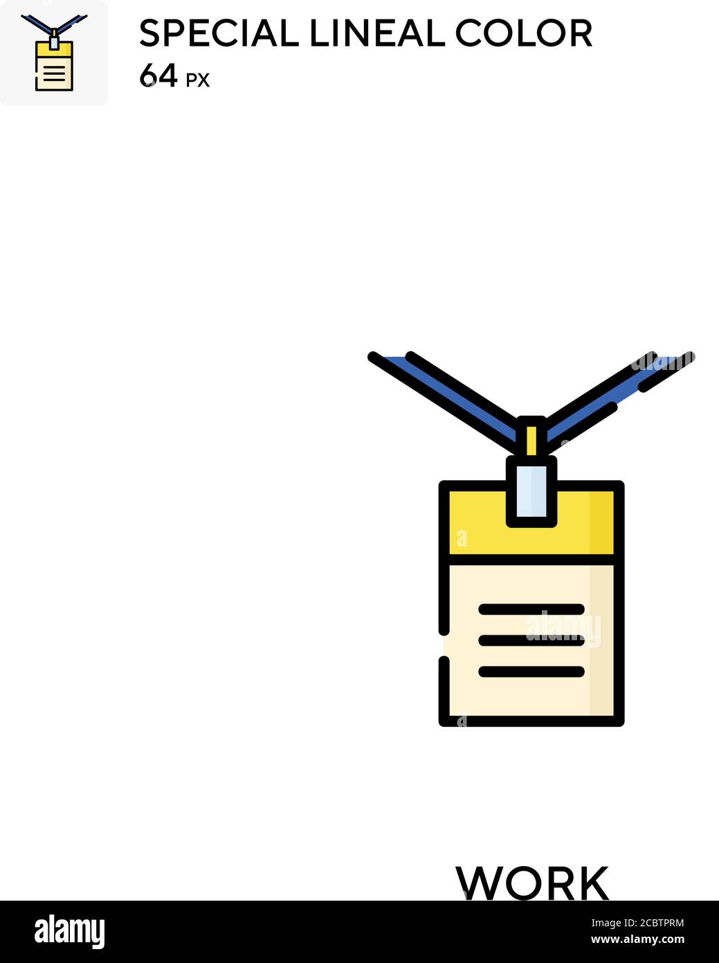 Work Special lineal color vector icon. Work icons for your business ...