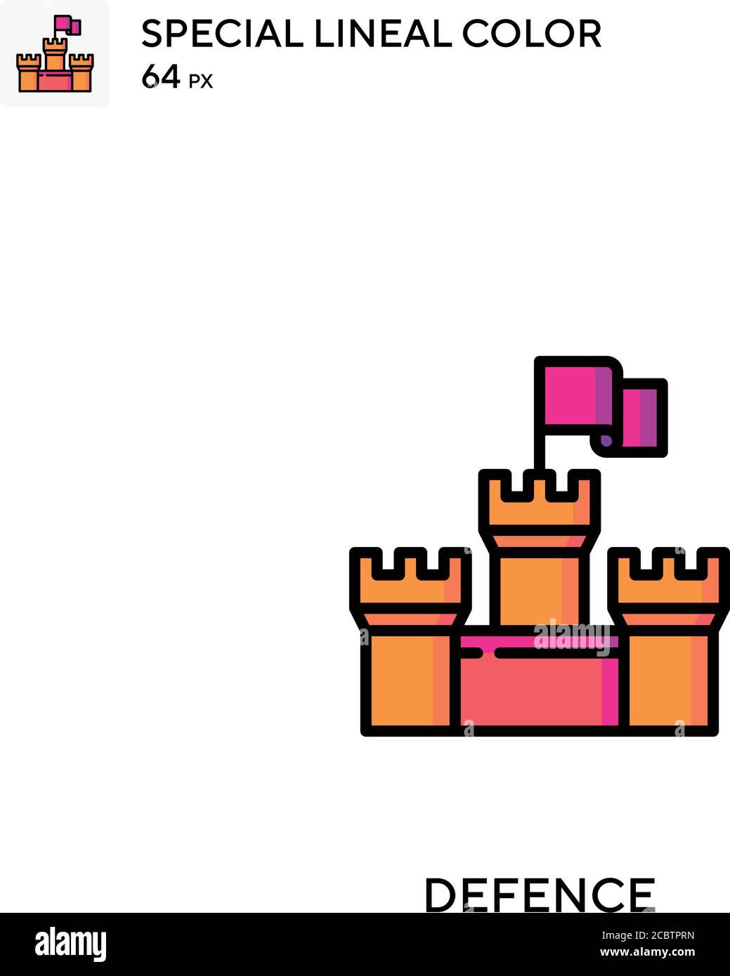 Defence Special lineal color vector icon. Defence icons for your ...