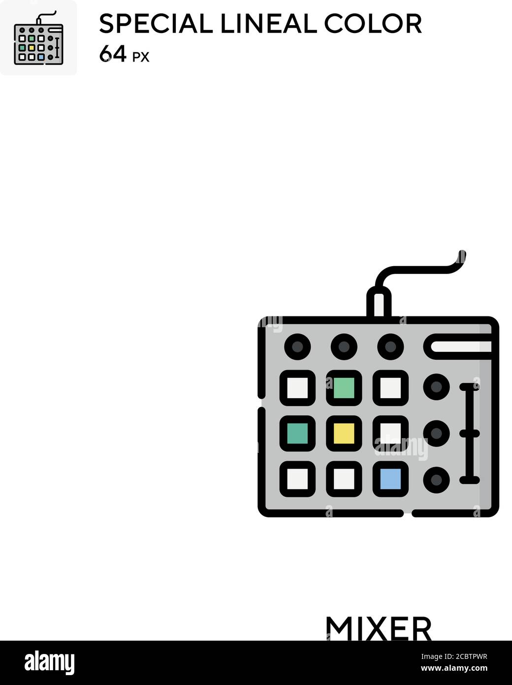 Mixer Special lineal color vector icon. Mixer icons for your business ...