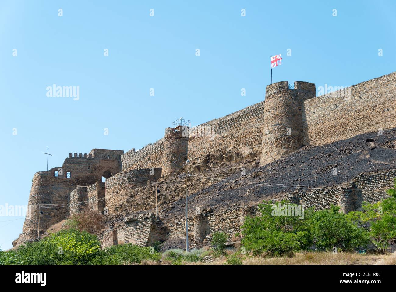 Gori, Georgia - Ruins of Gori fortress. a famous Historic site in Gori ...