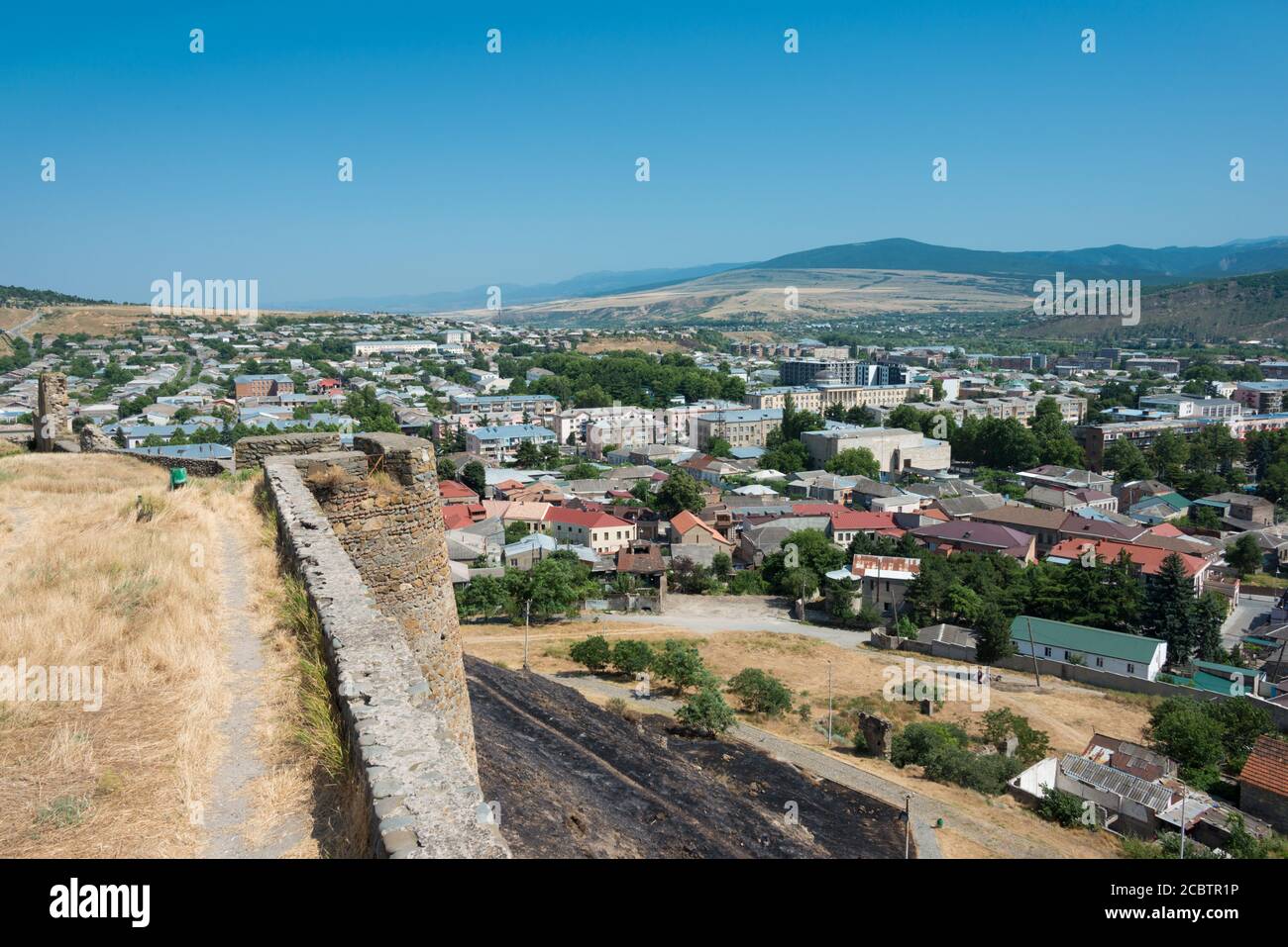 Gori, Georgia - Gori City view from Ruins of Gori fortress in Gori ...