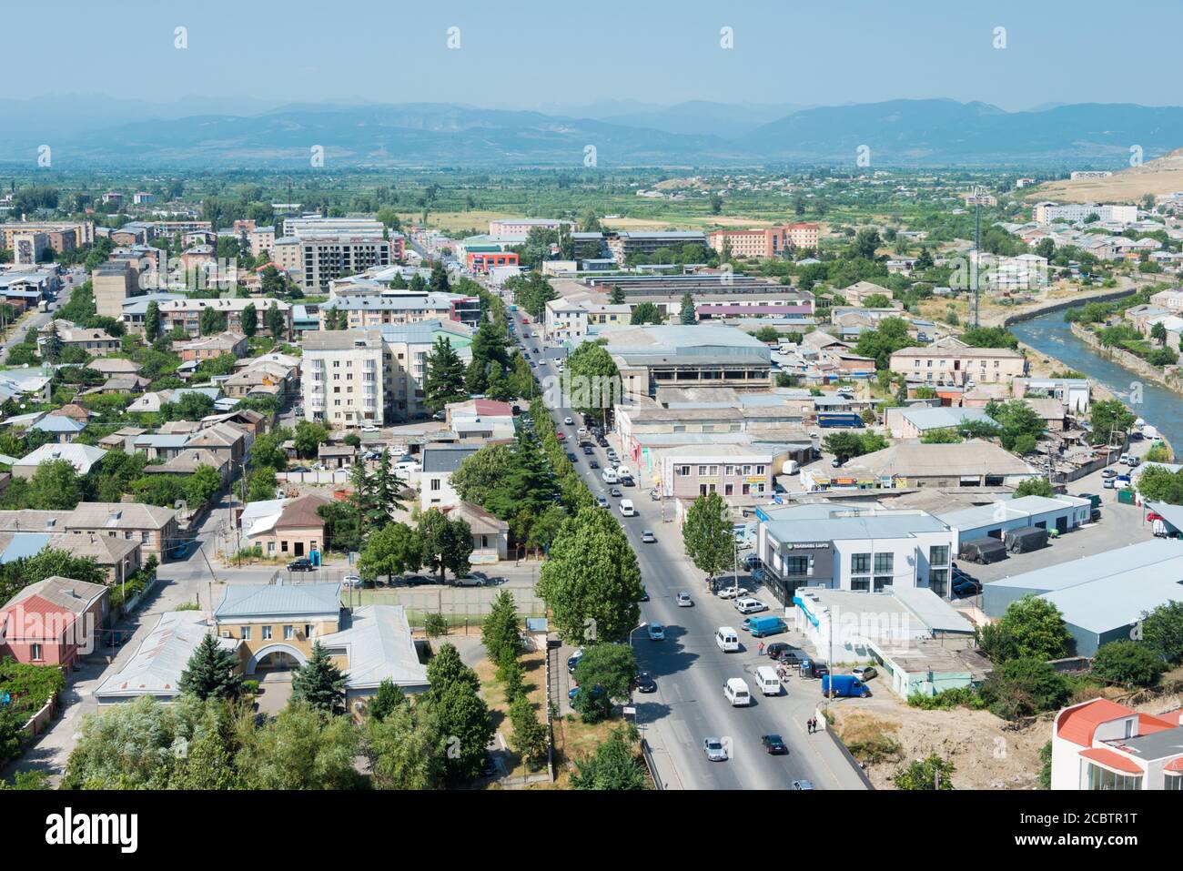 Gori, Georgia - Gori City view from Ruins of Gori fortress in Gori ...