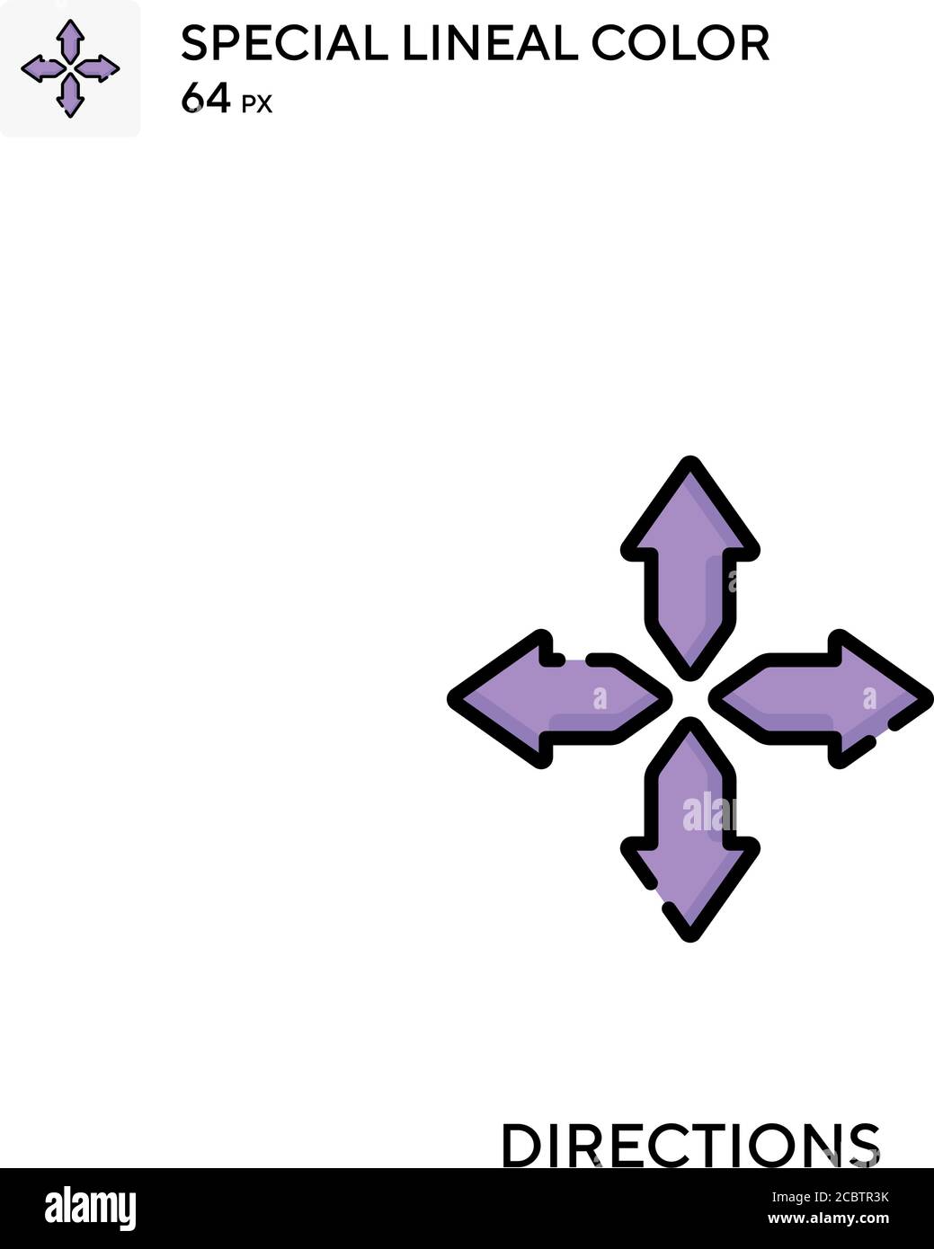 Directions Special lineal color vector icon. Directions icons for your ...