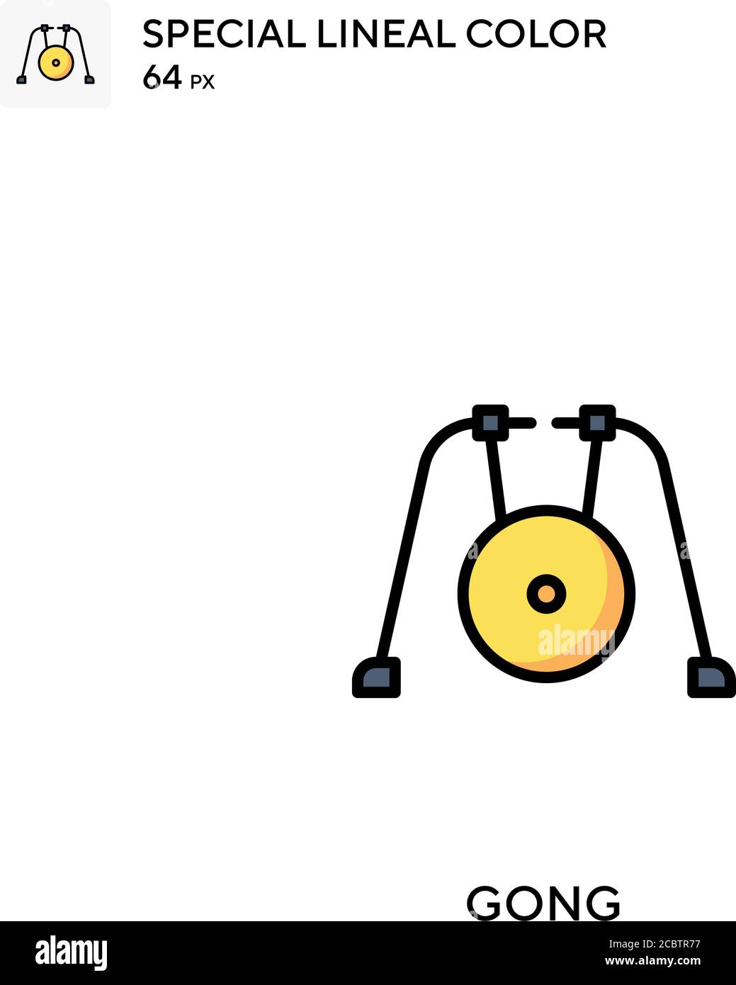 Gong Special lineal color vector icon. Gong icons for your business project Stock Vector Image ...