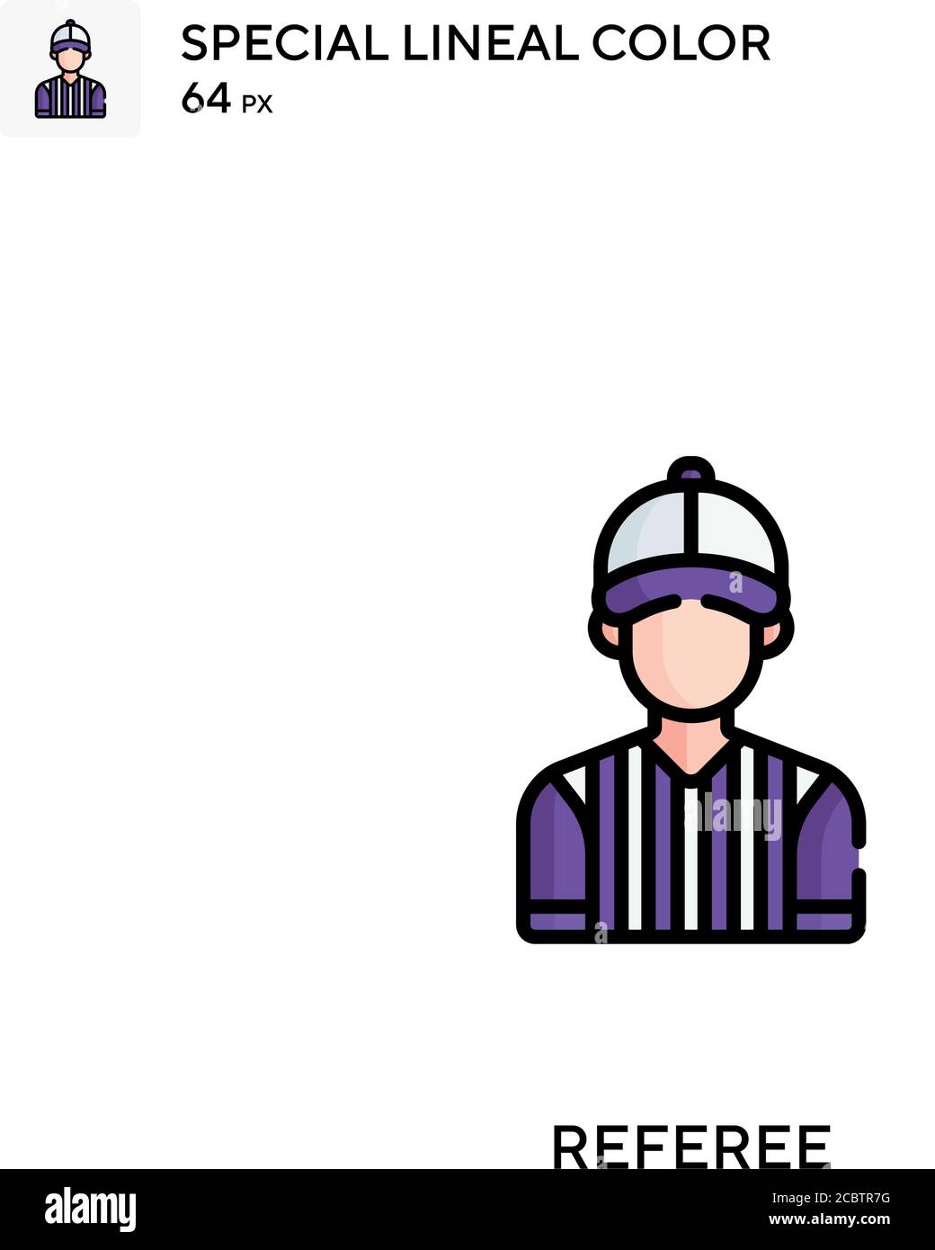 Referee Special lineal color vector icon. Referee icons for your ...