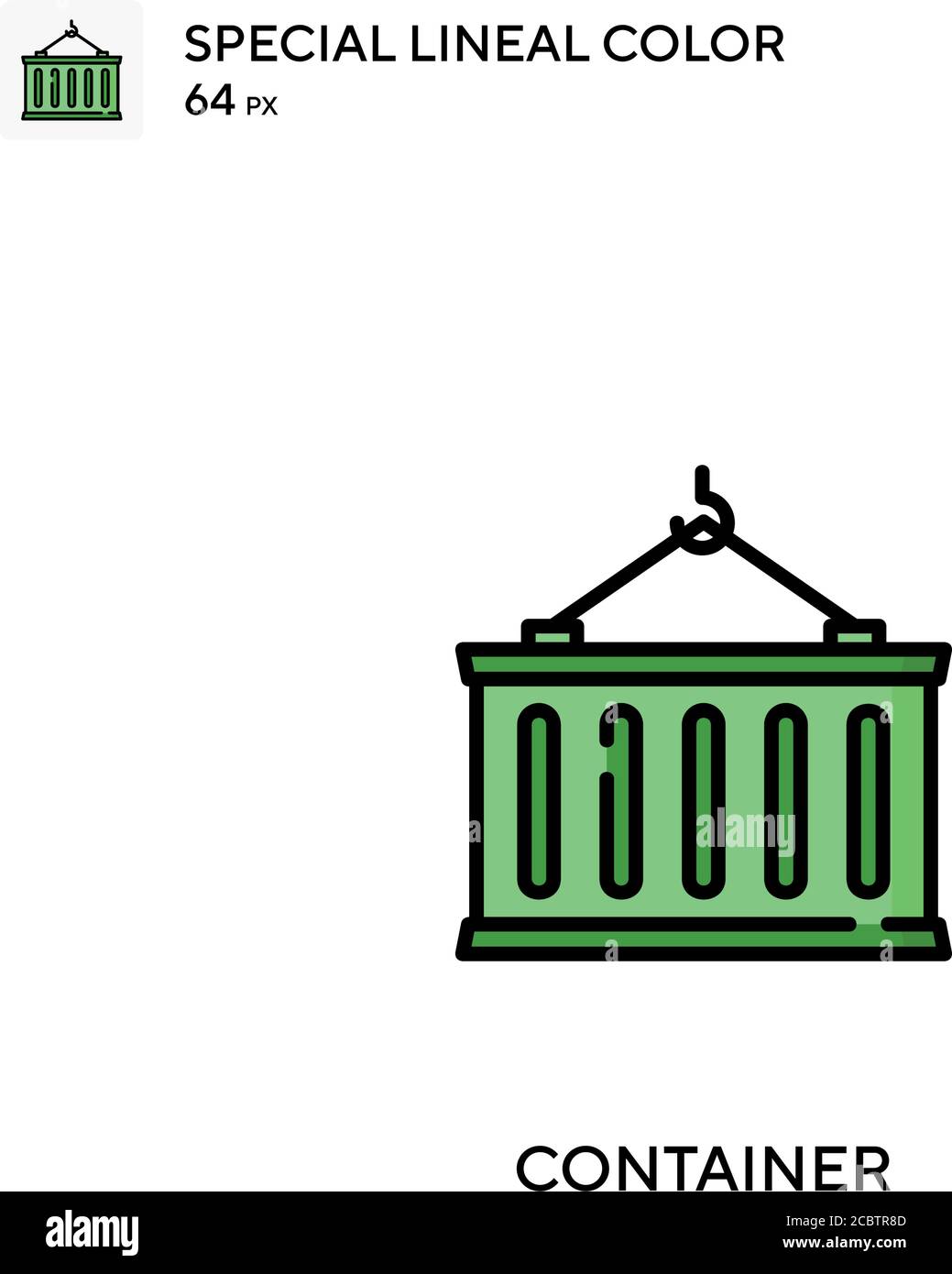 Container Special lineal color vector icon. Container icons for your ...