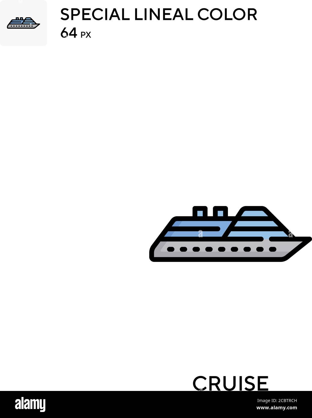 Cruise Special lineal color vector icon. Cruise icons for your business ...