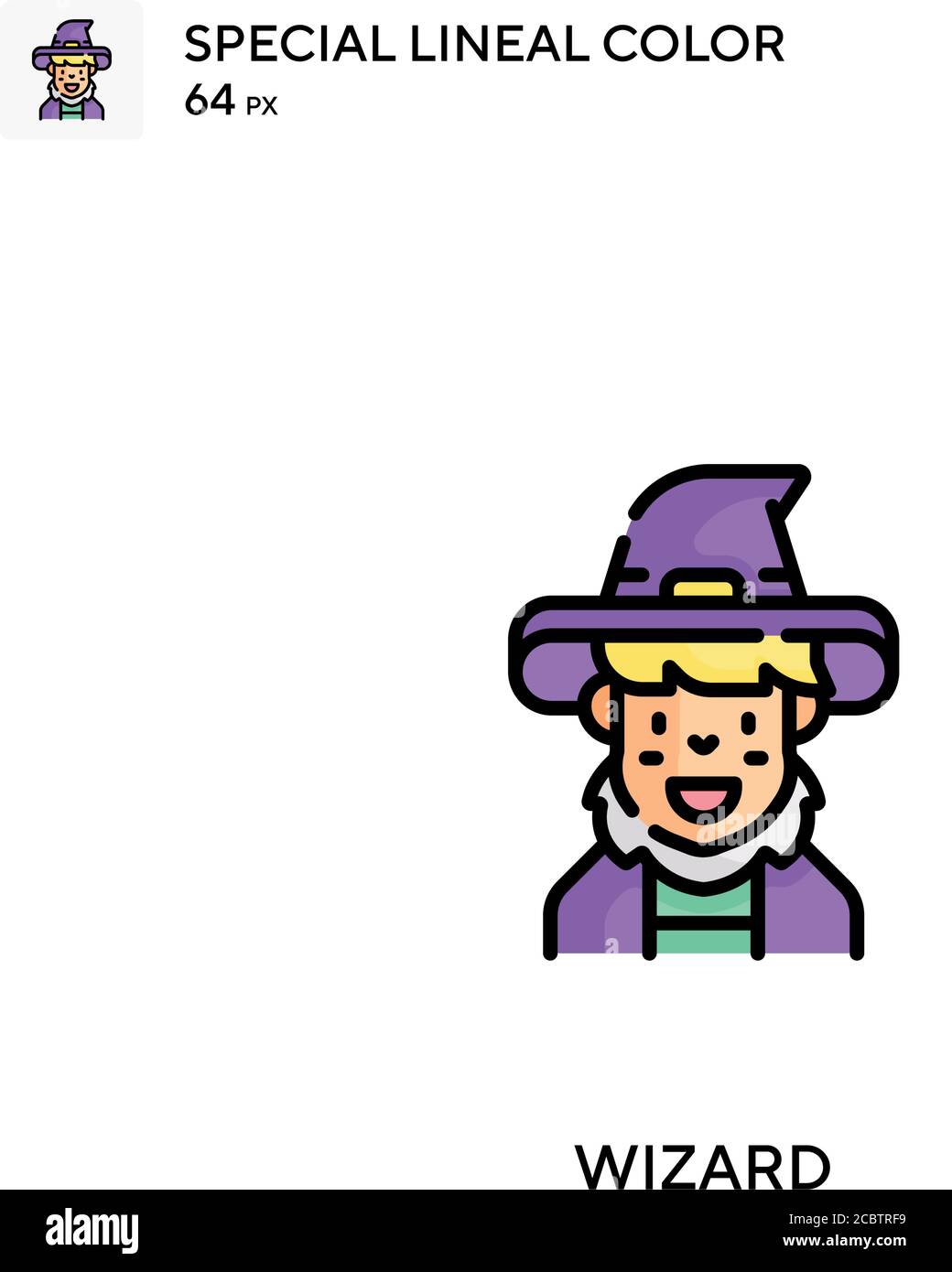 Wizard Special lineal color vector icon. Wizard icons for your business ...