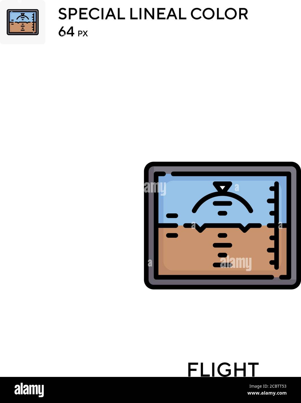 Flight Special lineal color vector icon. Flight icons for your business ...