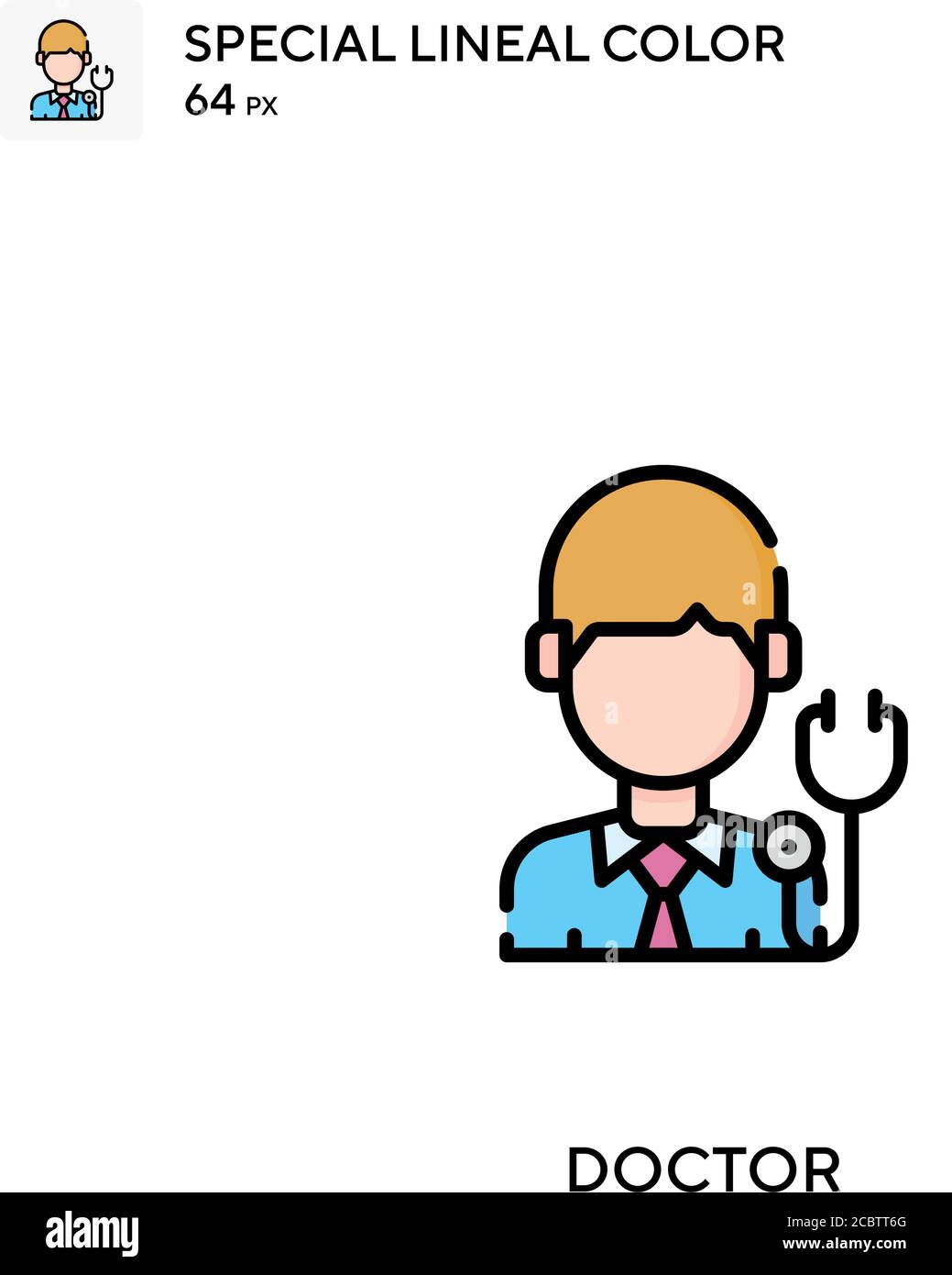 Doctor Special lineal color vector icon. Doctor icons for your business ...
