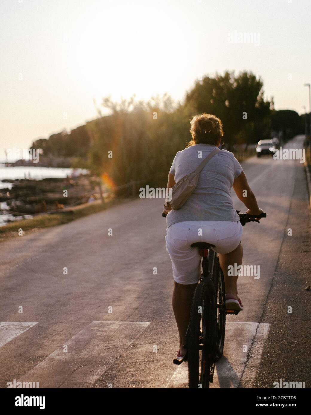 Bicycle backview hi-res stock photography and images - Alamy