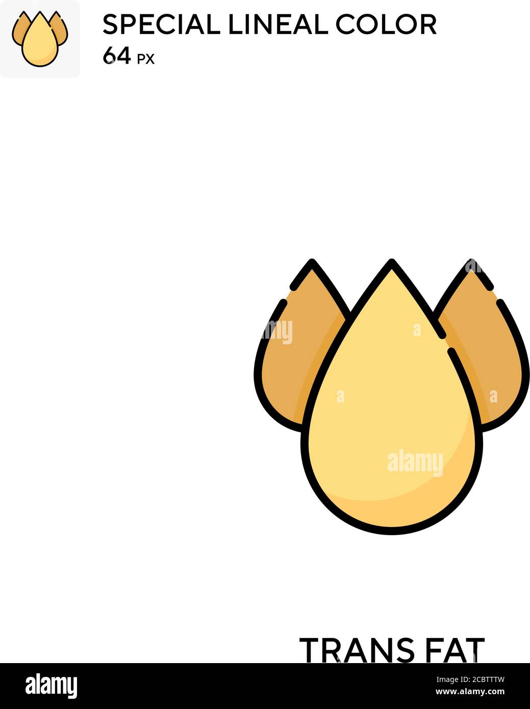 Trans fat Special lineal color vector icon. Trans fat icons for your ...