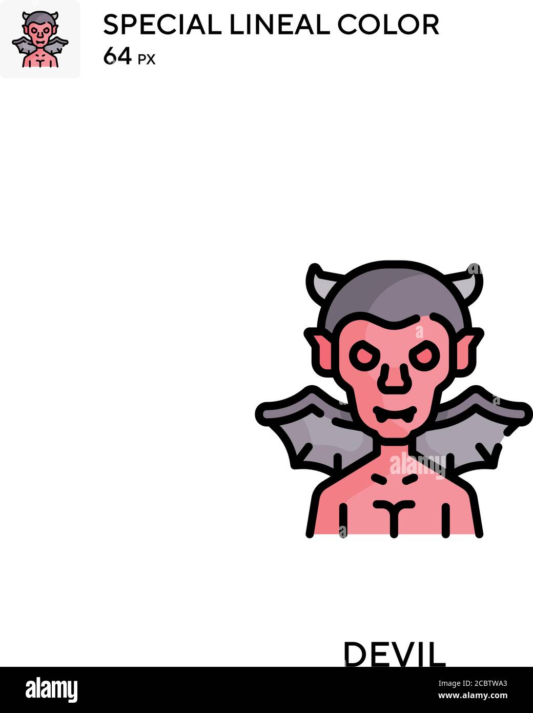 Devil Special lineal color vector icon. Devil icons for your business ...