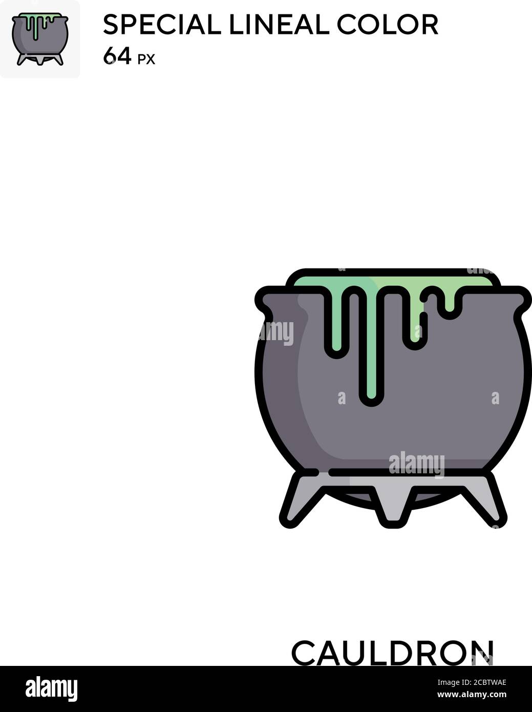 Cauldron Special lineal color vector icon. Cauldron icons for your ...