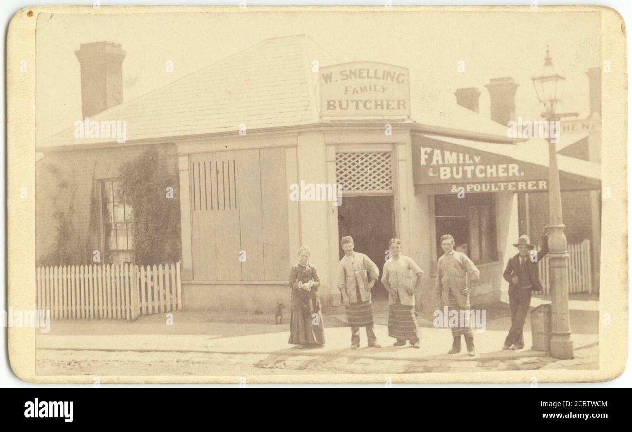 1940s butcher shop hi-res stock photography and images - Alamy