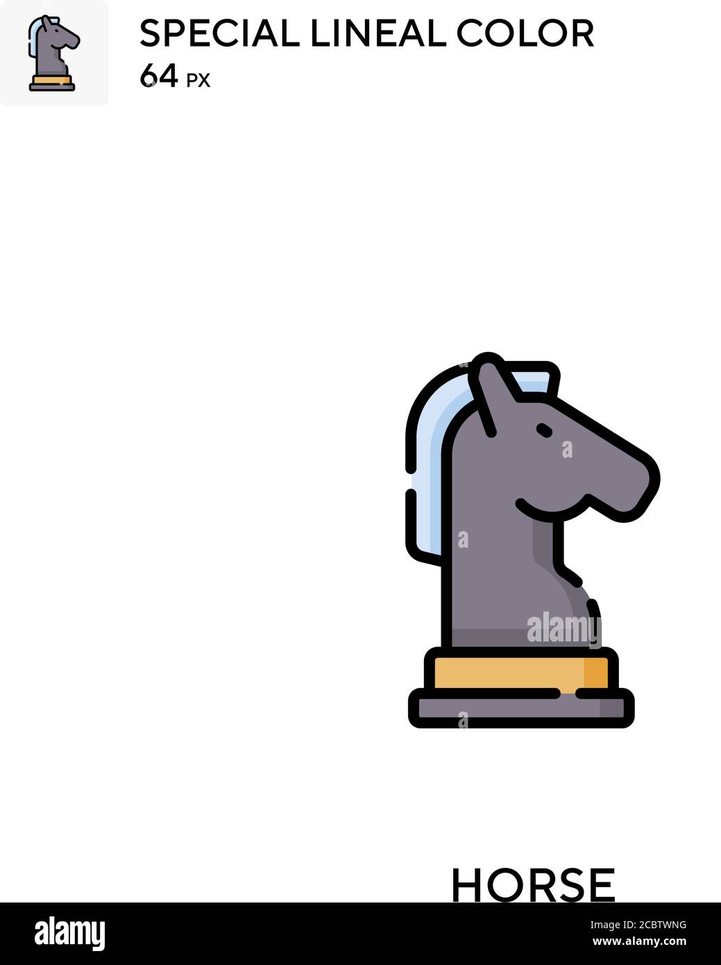 Horse Special lineal color vector icon. Horse icons for your business ...