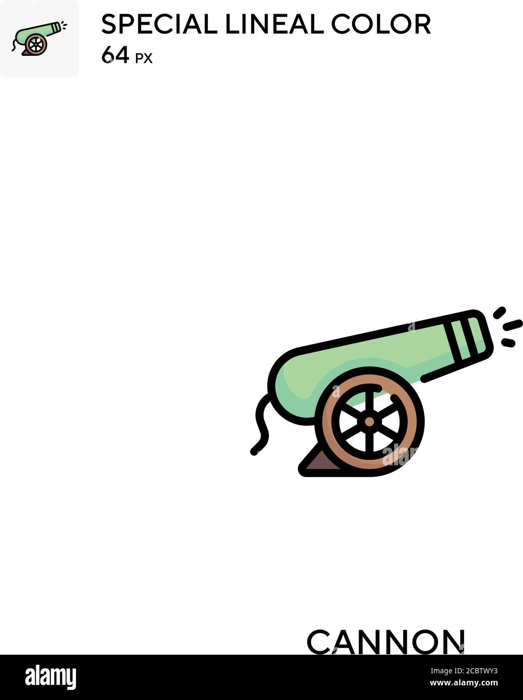 Cannon Special lineal color vector icon. Cannon icons for your business ...