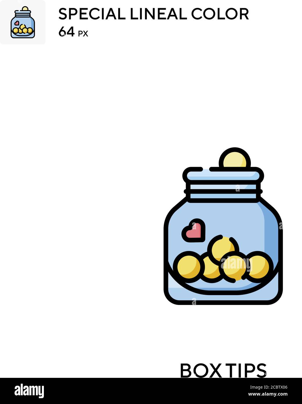Box tips Special lineal color vector icon. Box tips icons for your ...