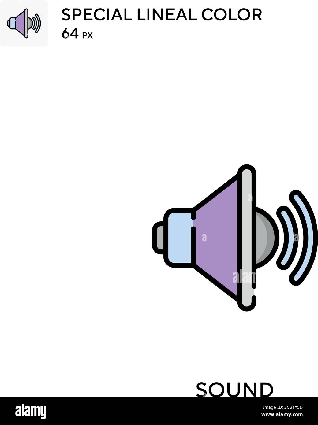 Sound Special lineal color vector icon. Sound icons for your business ...
