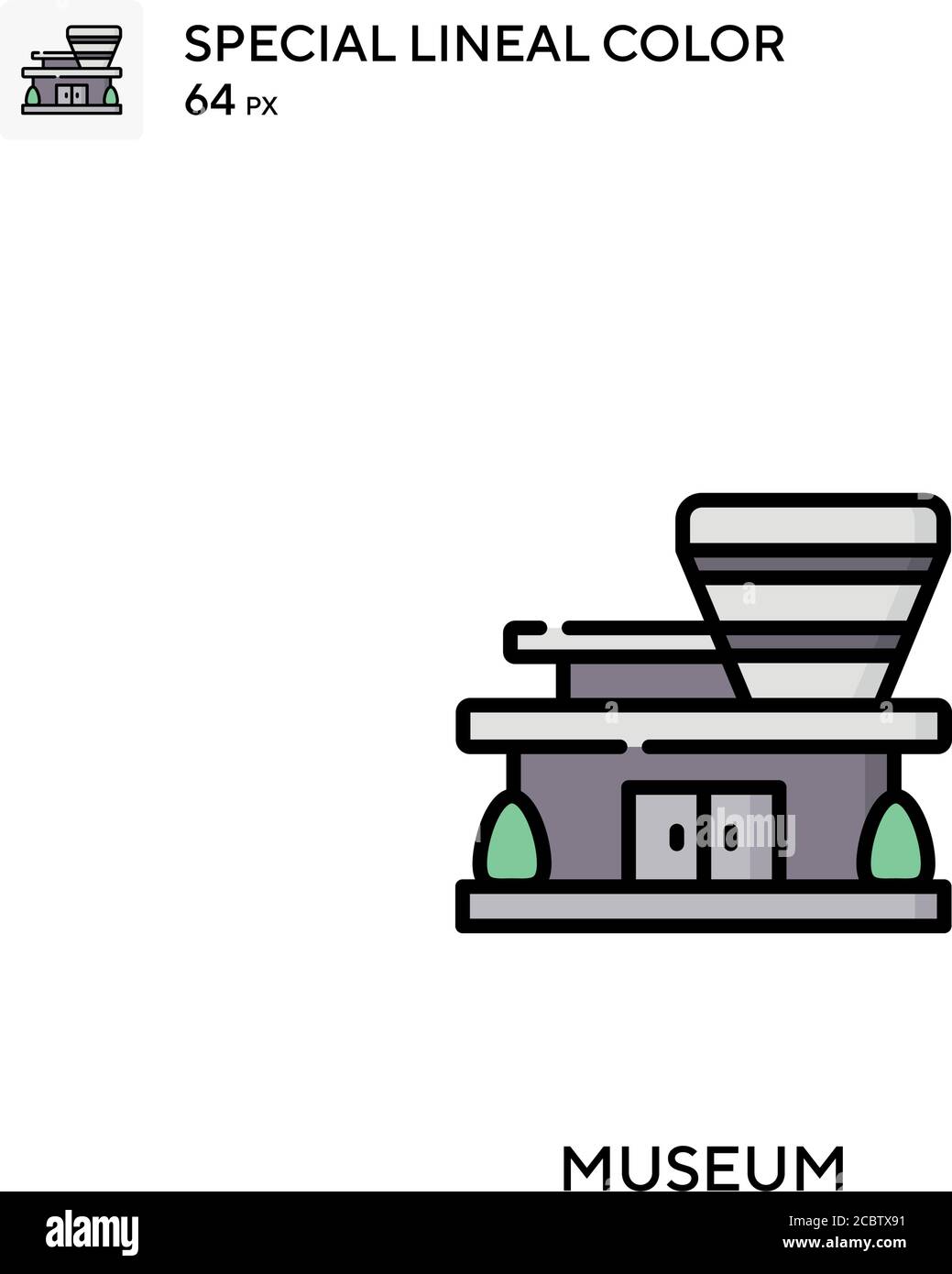 Museum Special lineal color vector icon. Museum icons for your business ...