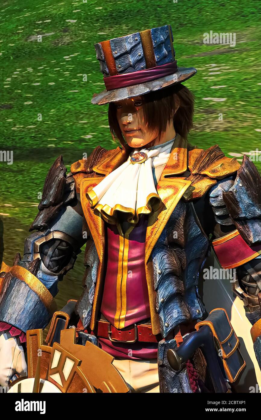 Osaka, Japan - Feb 06,2016 - Display of male Armor statue from Monster ...