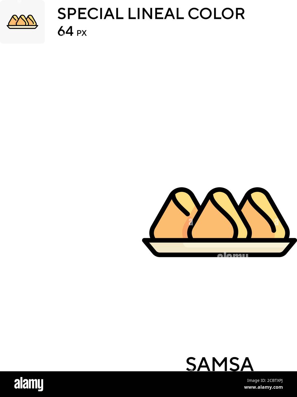 Samsa Special lineal color vector icon. Samsa icons for your business ...