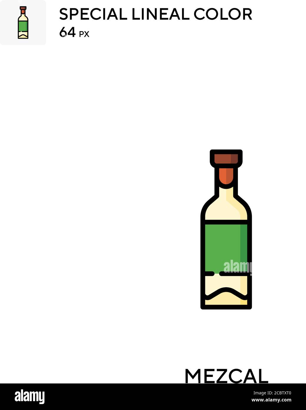 Mezcal Special lineal color vector icon. Mezcal icons for your business ...