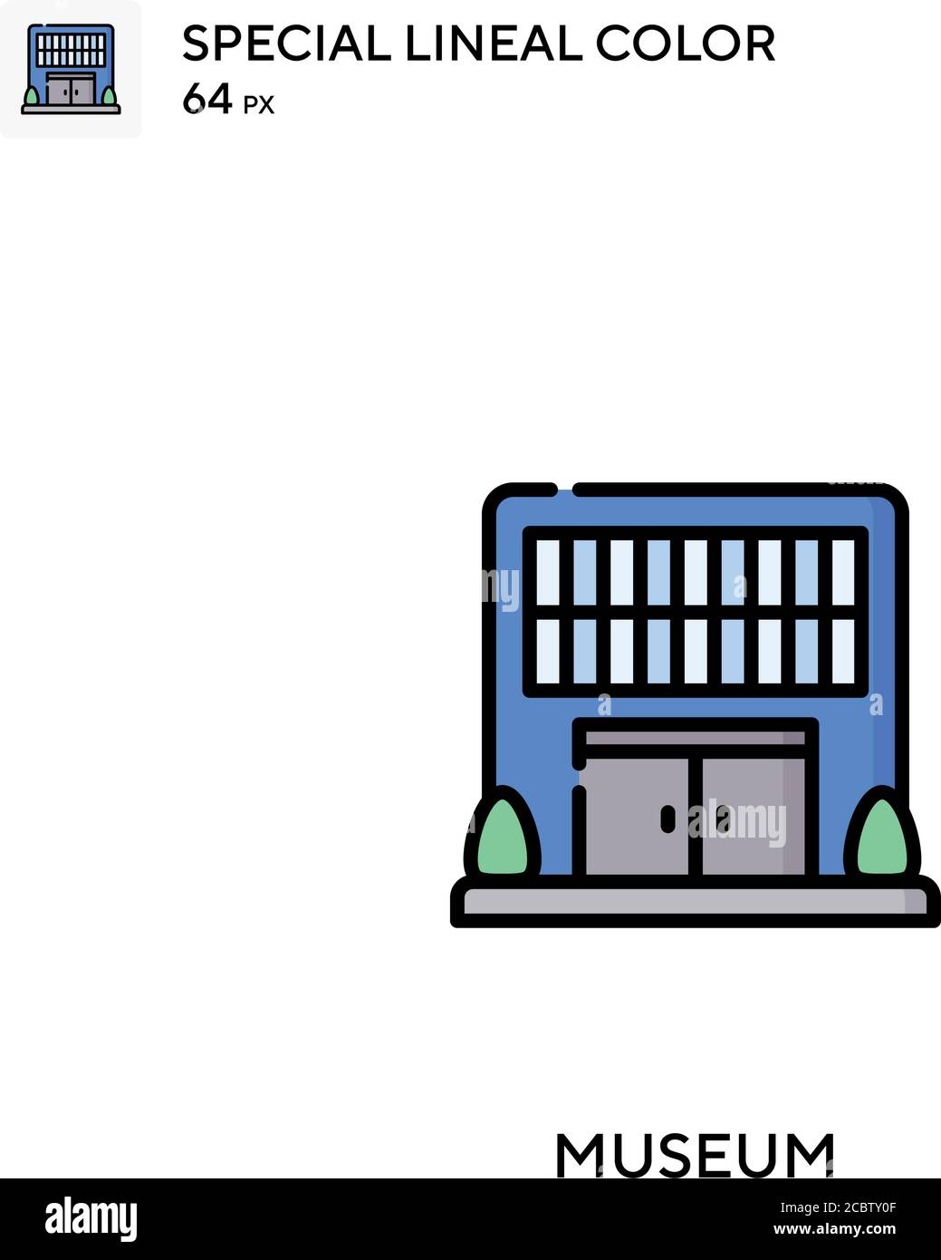 Museum Special lineal color vector icon. Museum icons for your business ...