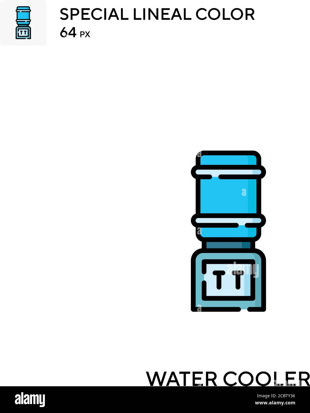Water cooler Special lineal color vector icon. Water cooler icons for ...