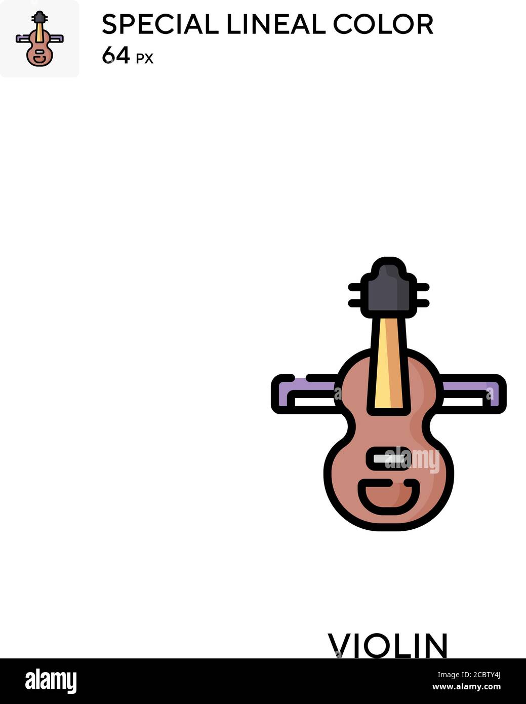 Violin Special lineal color vector icon. Violin icons for your business ...