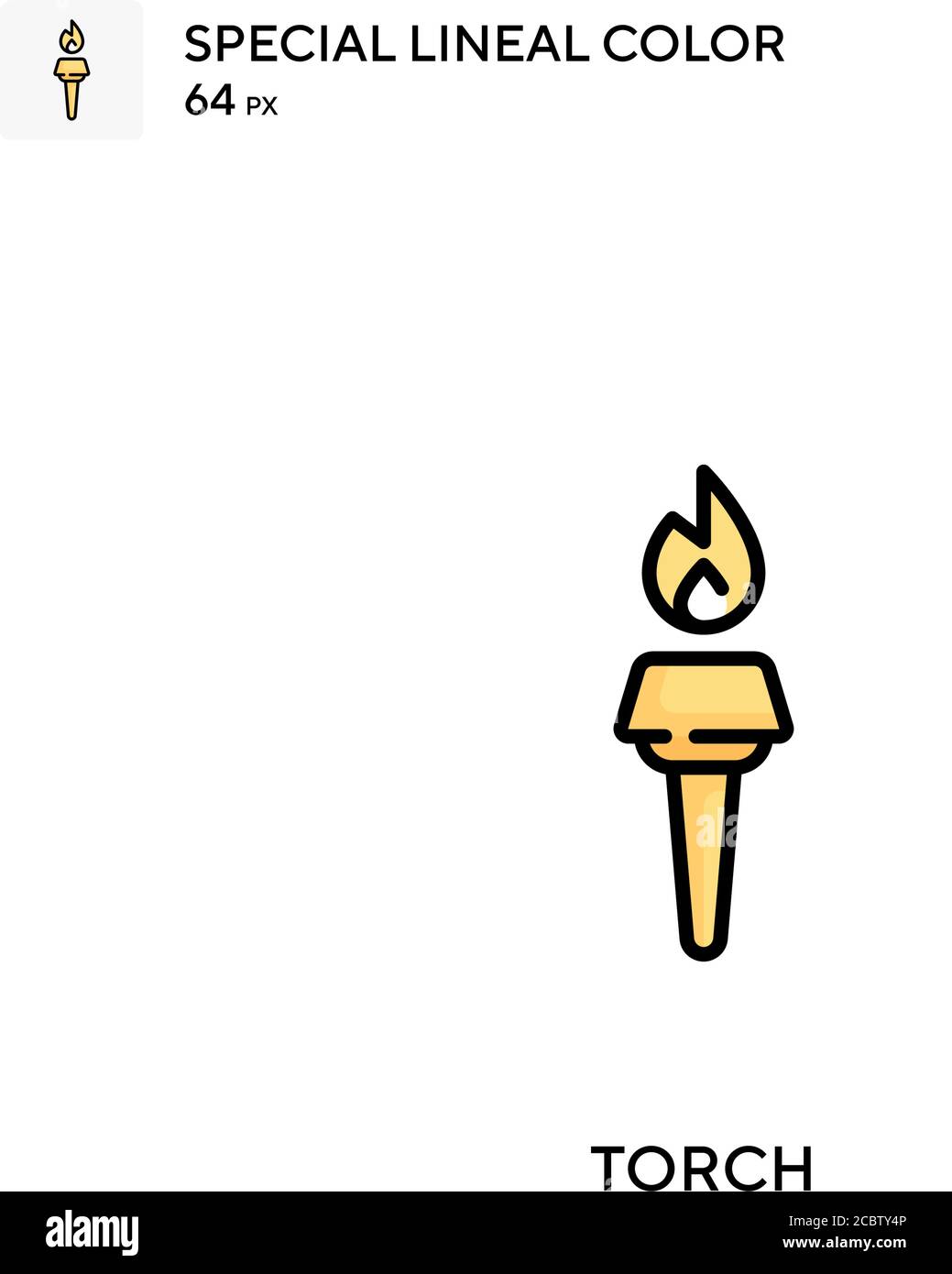 Torch Special lineal color vector icon. Torch icons for your business ...