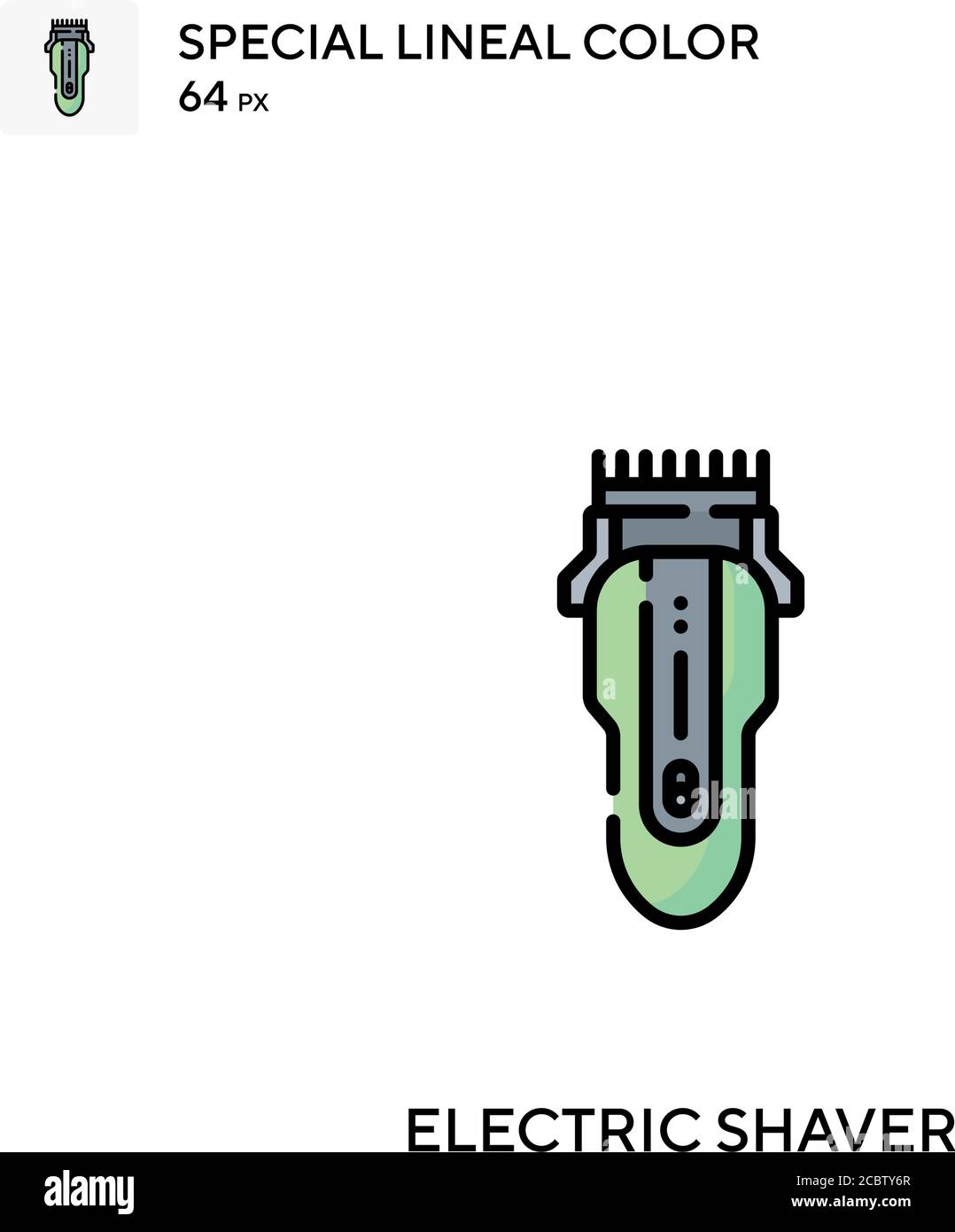 Electric shaver Special lineal color vector icon. Electric shaver icons for your business ...