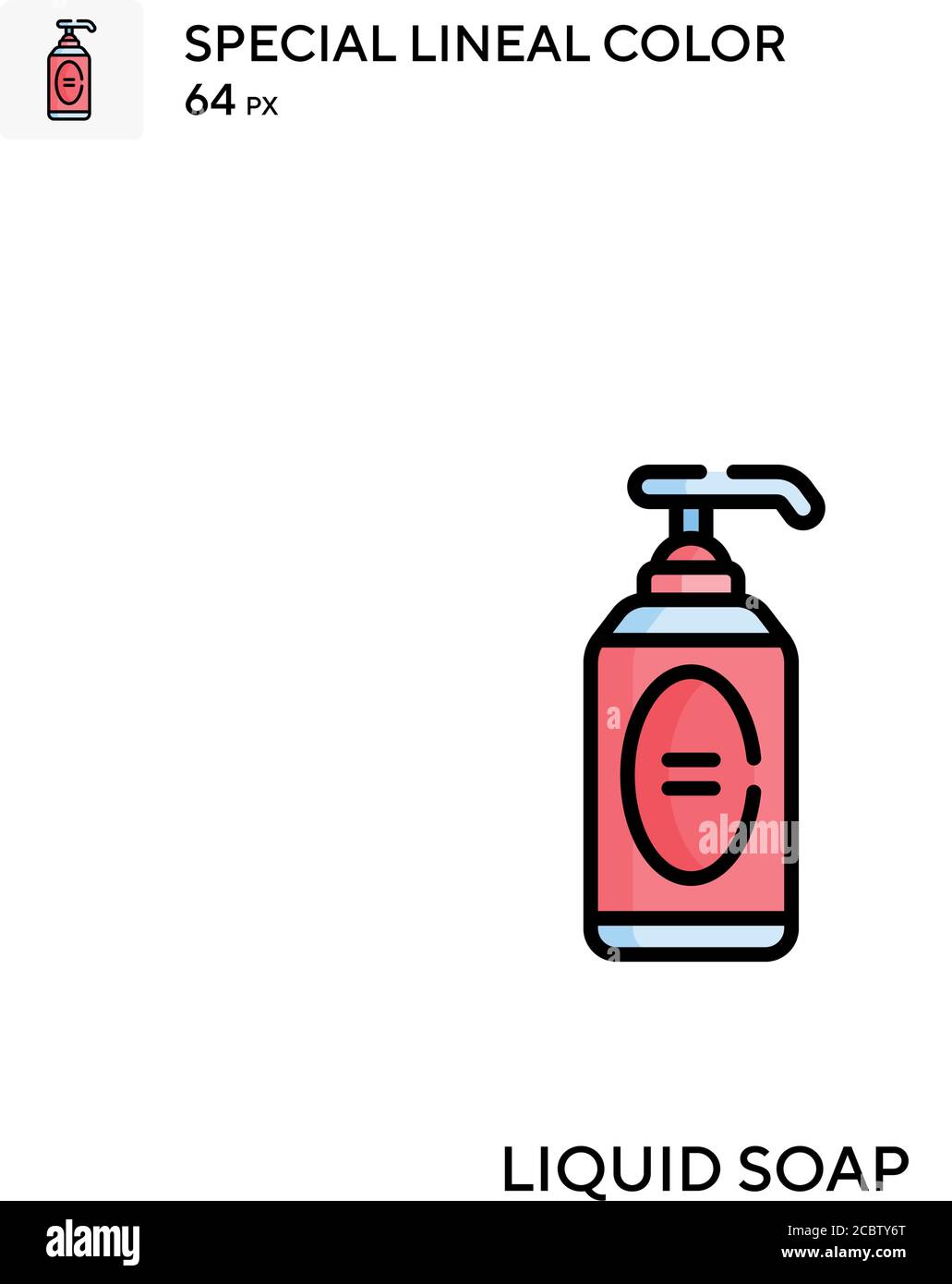 Liquid soap Special lineal color vector icon. Liquid soap icons for your business project Stock ...