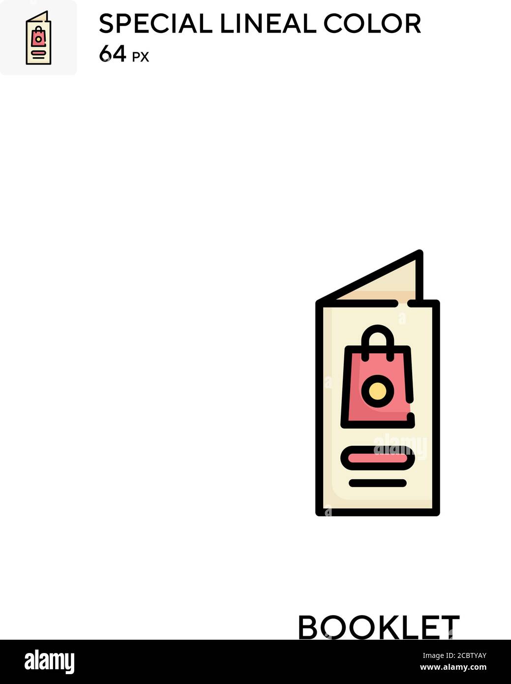 Booklet Special lineal color vector icon. Booklet icons for your ...