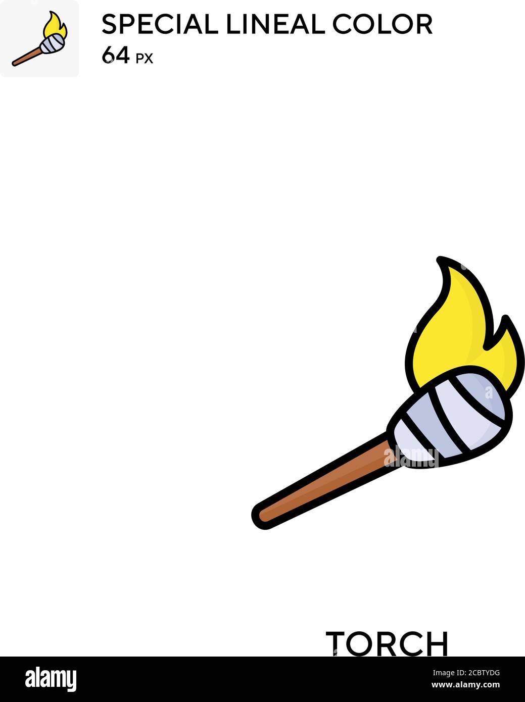 Torch Special lineal color vector icon. Torch icons for your business ...