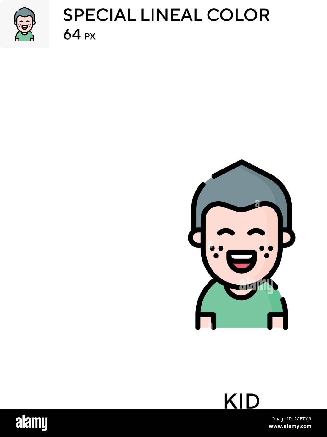 Kid Special lineal color vector icon. Kid icons for your business ...