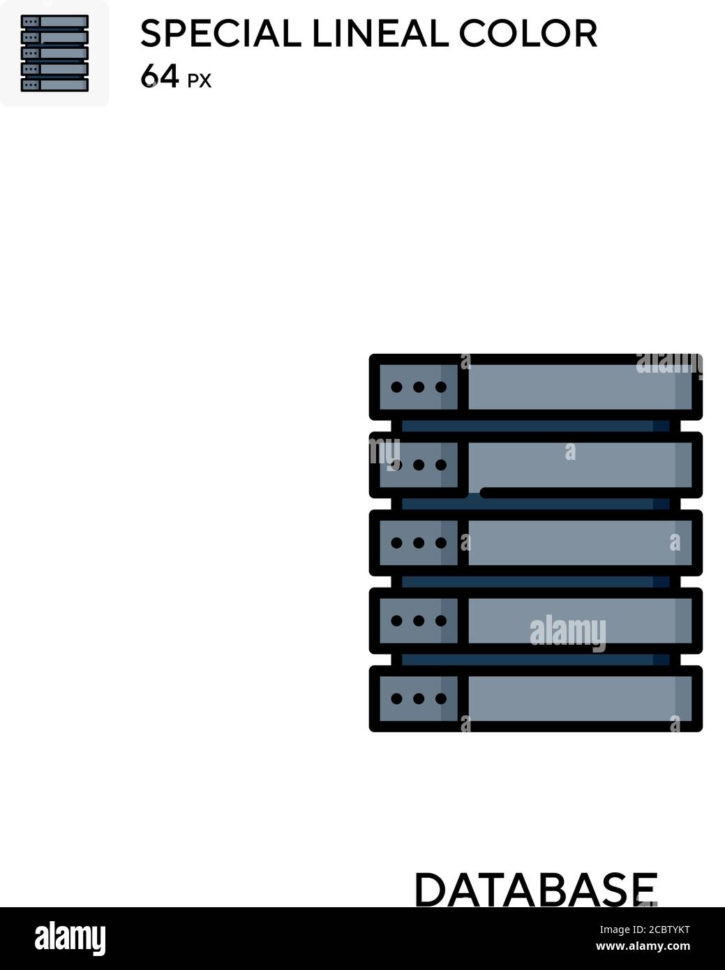Database Special lineal color vector icon. Database icons for your ...