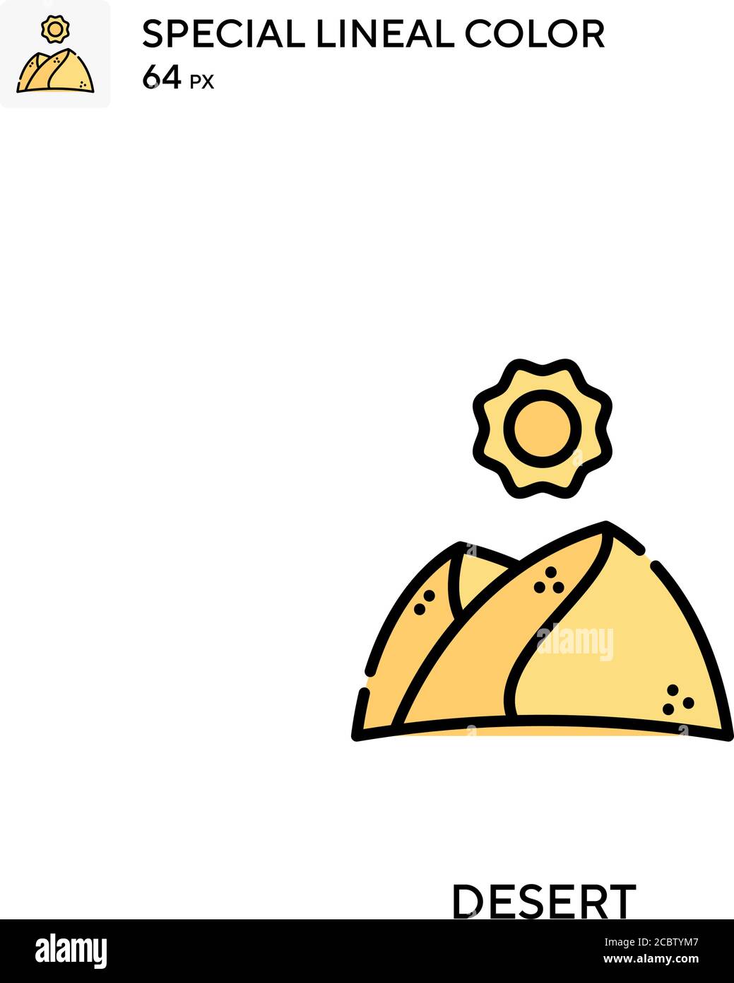 Desert Special lineal color vector icon. Desert icons for your business ...