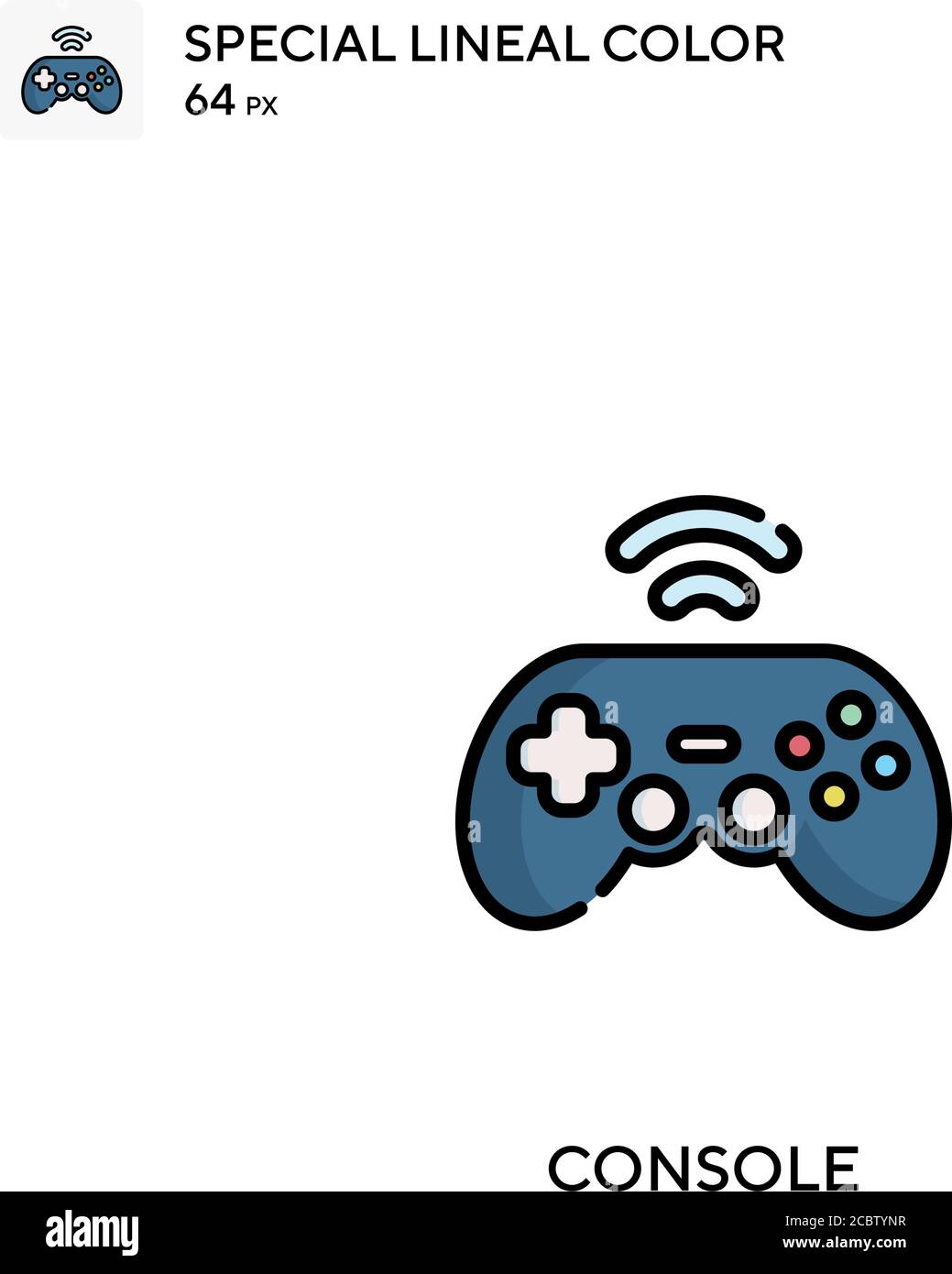 Console Special lineal color vector icon. Console icons for your ...