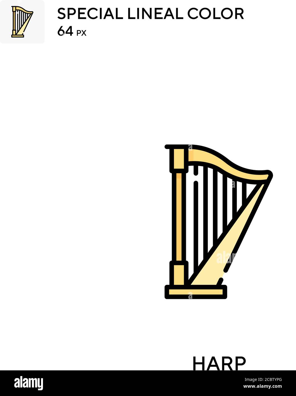 Female harp player Stock Vector Images - Alamy