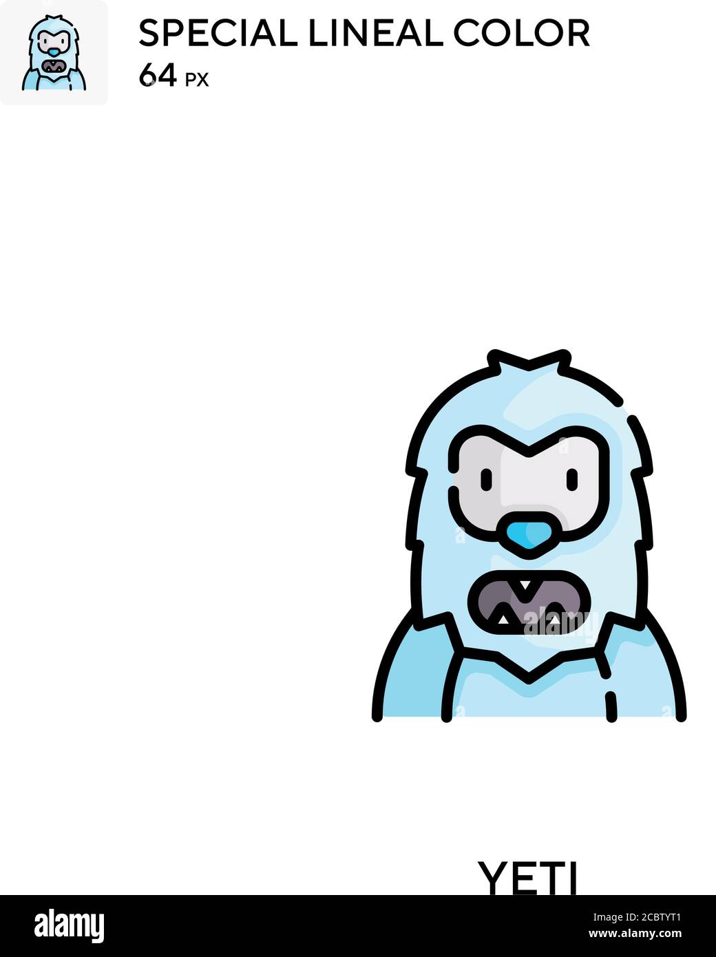 Yeti Special lineal color vector icon. Yeti icons for your business ...