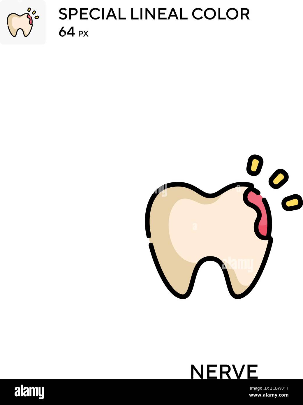 Nerve Special lineal color vector icon. Nerve icons for your business ...