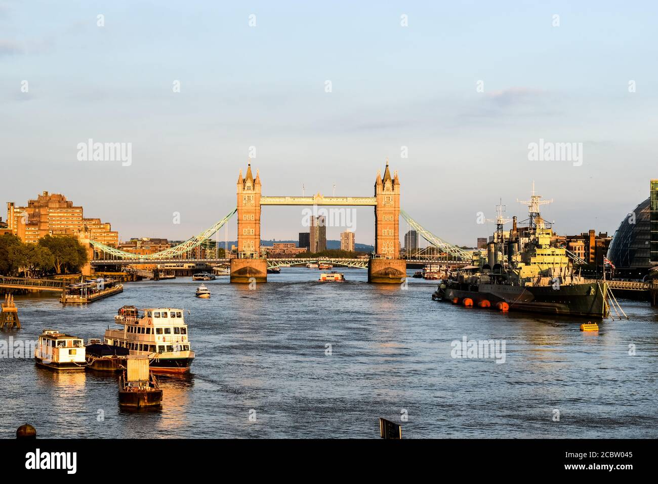 The Tower Bridge during golden hour Stock Photo - Alamy