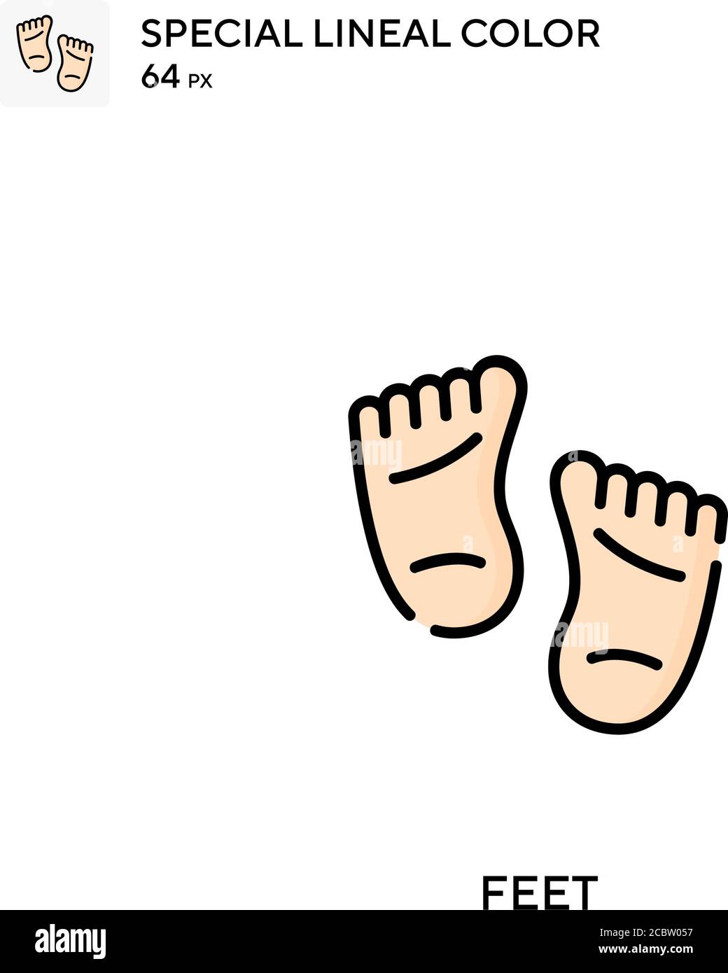 Feet Special lineal color vector icon. Feet icons for your business ...