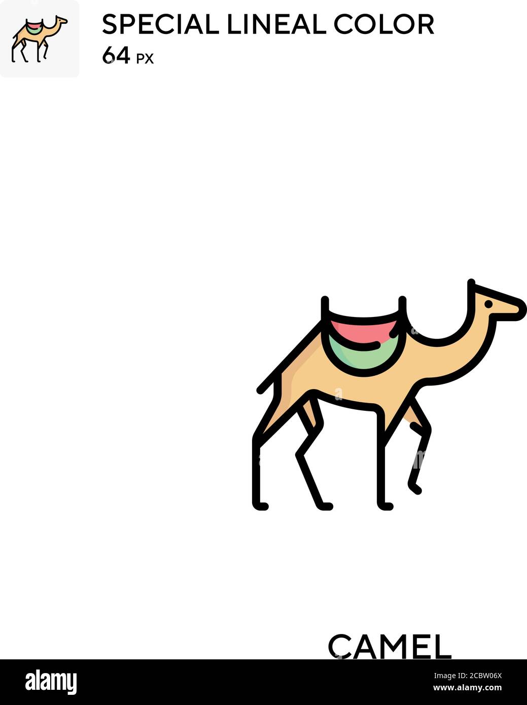 Camel Special lineal color vector icon. Camel icons for your business ...