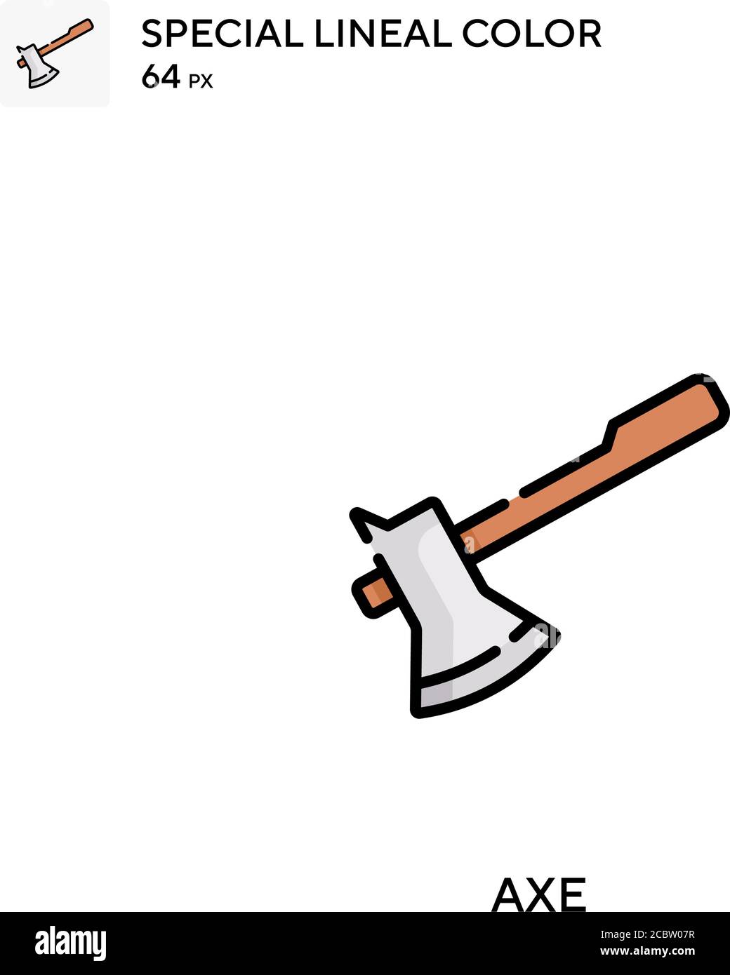 Axe Special lineal color vector icon. Axe icons for your business ...