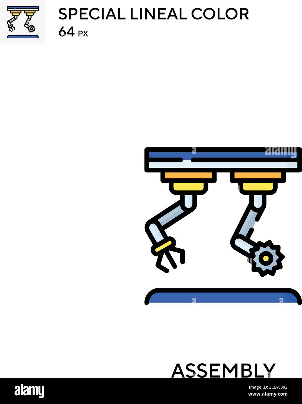 Assembly Special lineal color vector icon. Assembly icons for your ...