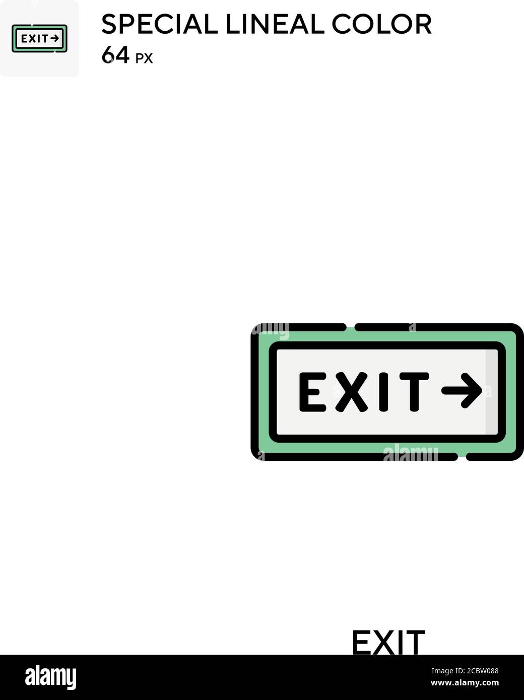 Exit Special lineal color vector icon. Exit icons for your business ...