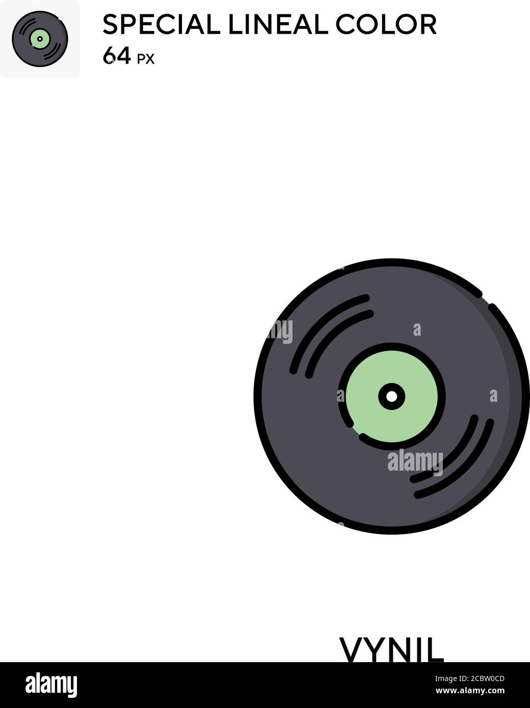 Vynil Special lineal color vector icon. Vynil icons for your business project Stock Vector Image ...