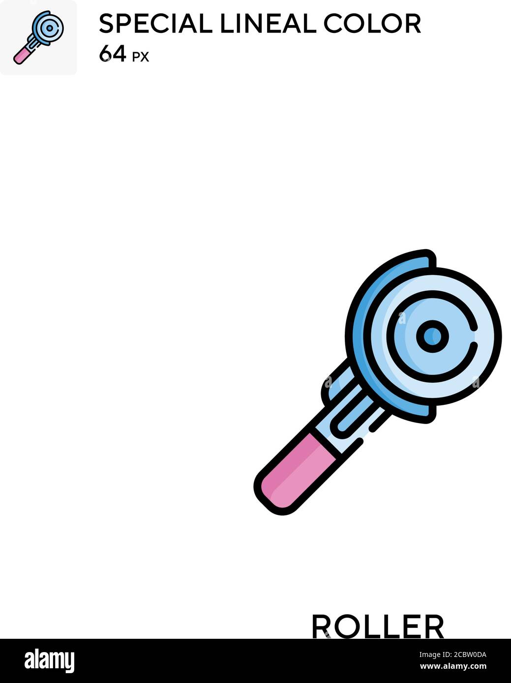 Roller Special lineal color vector icon. Roller icons for your business ...
